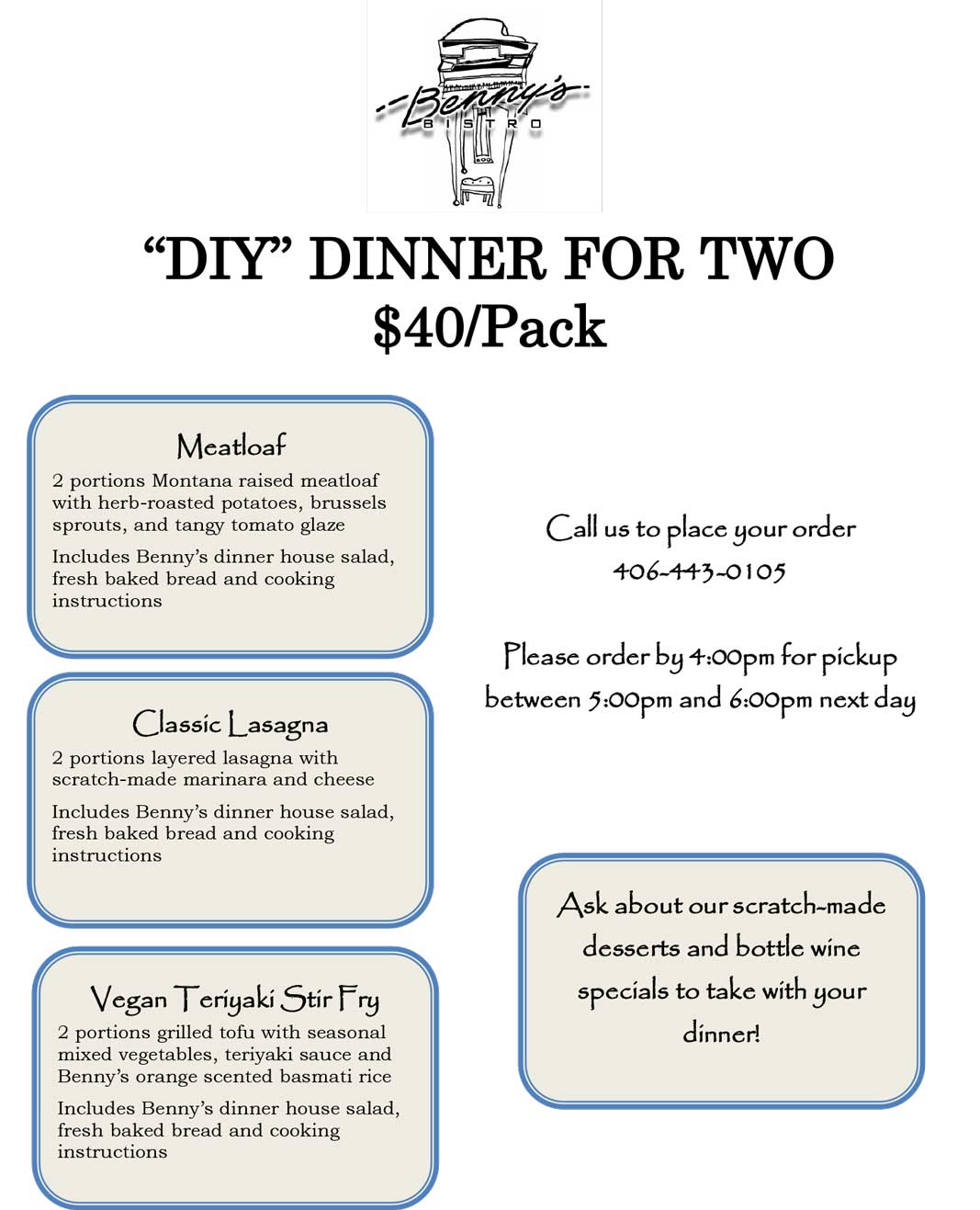 Casual Dining Restaurant | Benny's Bistro | Helena, MT
